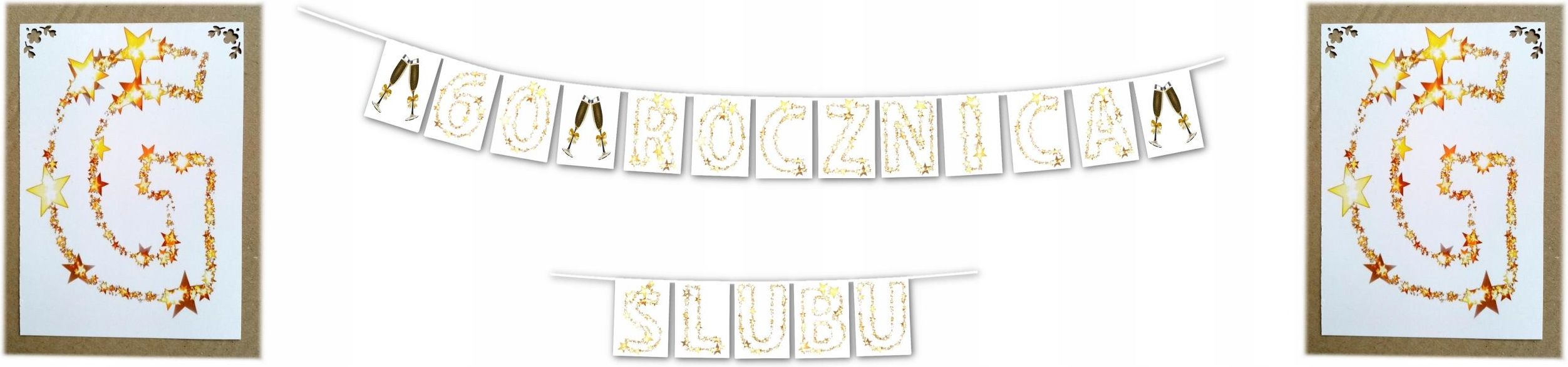 Girlanda 60 Rocznica Ślubu Diamentowe Gody Baner - Ceny i opinie - Ceneo.pl