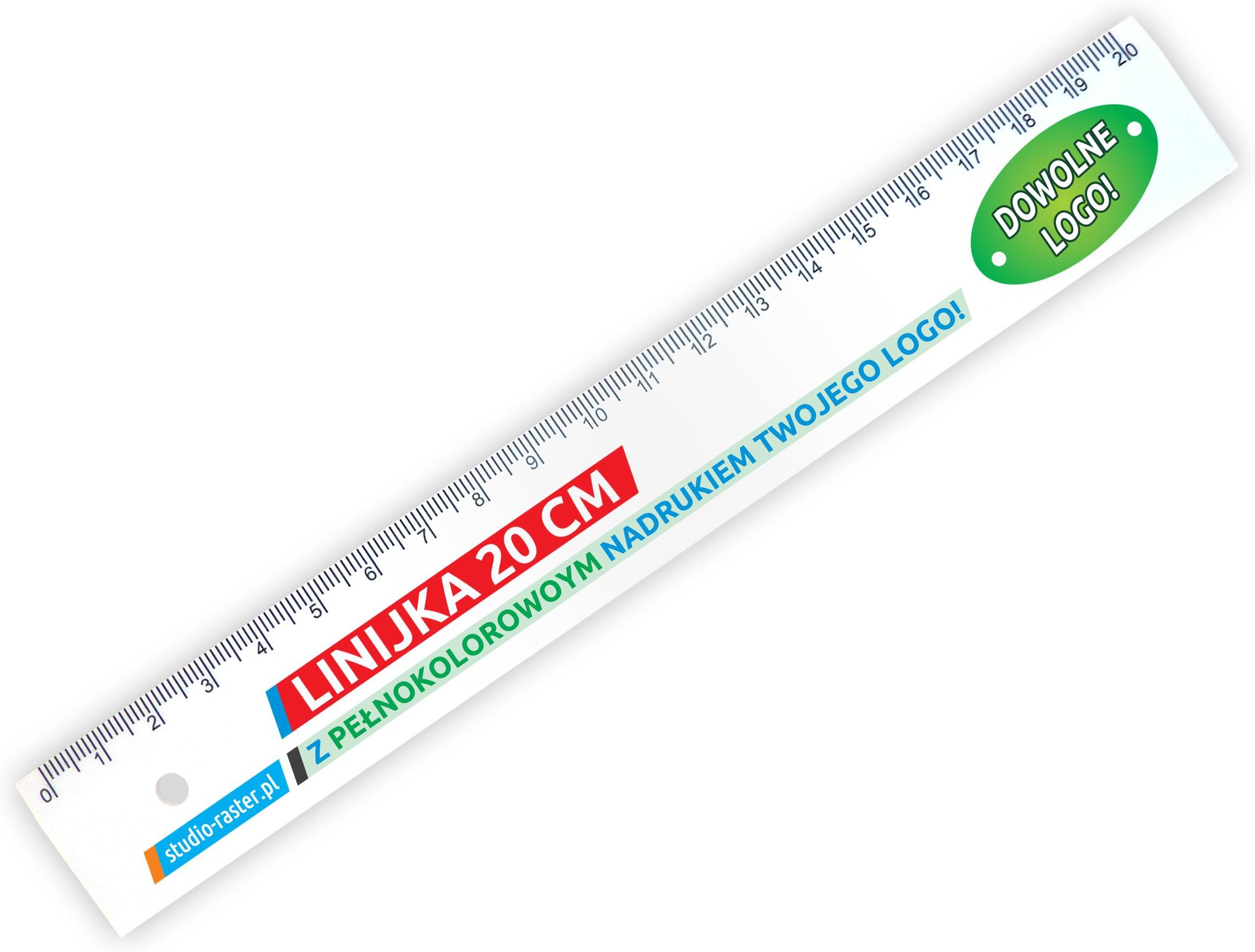 Linijka 20Cm Nadrukiem Logo Full Color Hq 48H - - Ceny i opinie - Ceneo.pl