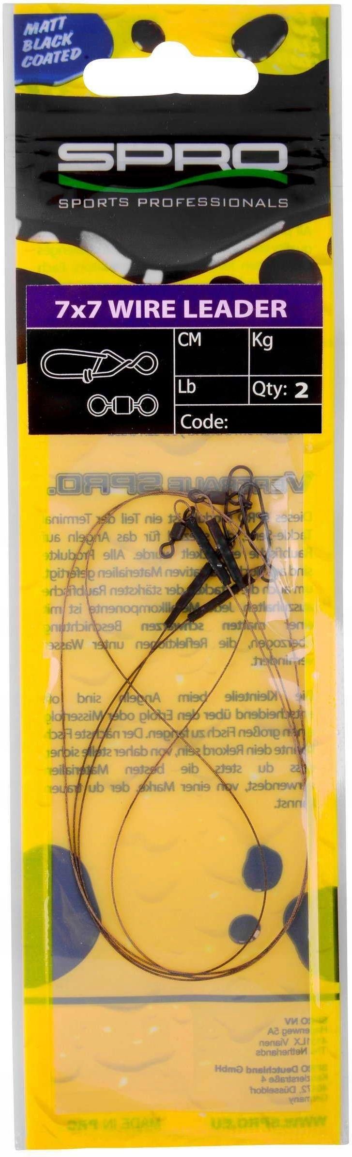 Spro Przypon Stalowy M B Leader 7X7 Wire 33Lb 25Cm 8716851336763 - Ceny i opinie - Ceneo.pl