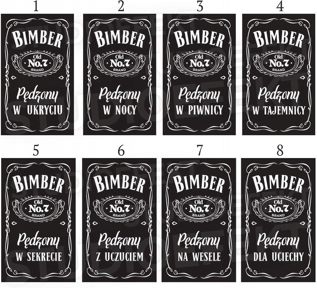 Studio Efekt Naklejki Na Bimber Śmieszne 24 Szt. 6,5X10cm Mix - Ceny i ...