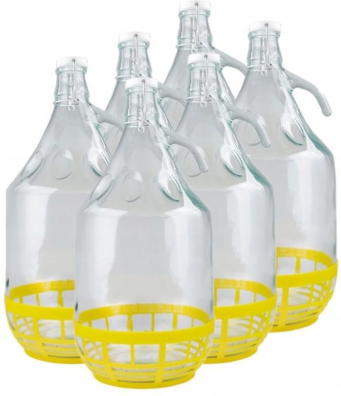 6X Gąsior 5L Balon Dama Butelka Wino+Zamknięcie - Ceny i opinie - Ceneo.pl
