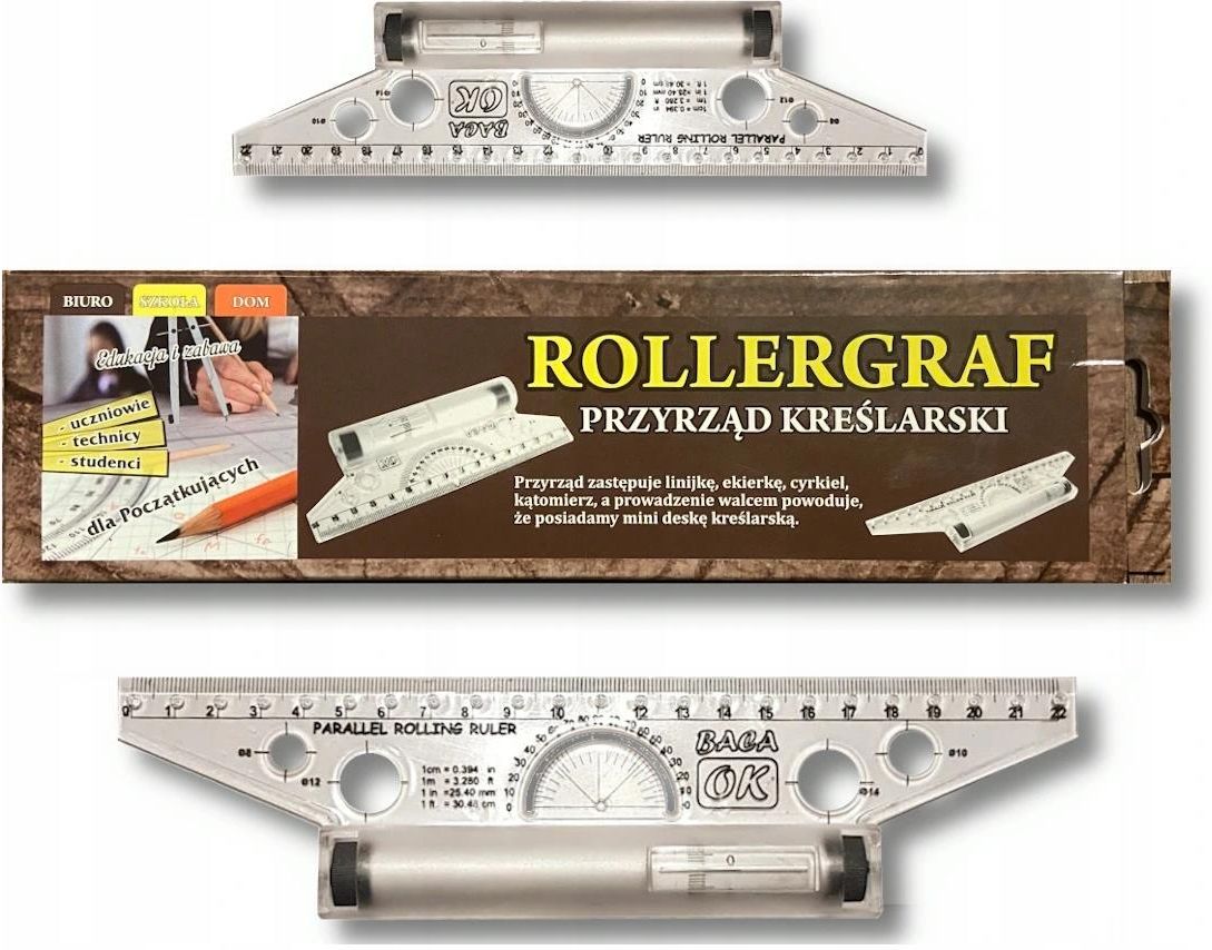 Rollergraf Linijka Ruler Komplet 15 Cm I 22 (2) - Ceny i opinie - Ceneo.pl