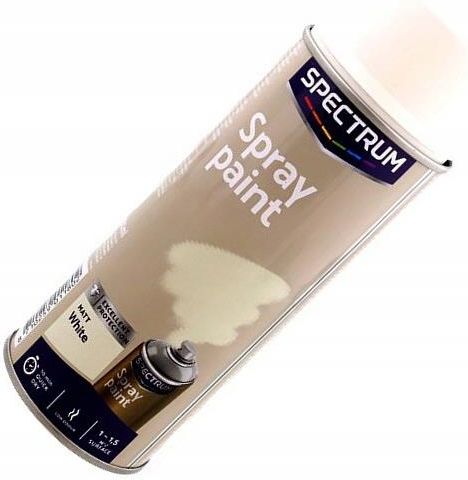 Spectrum Biała Matowa Farba 400Ml Lakier W Sprayu Akrylowy - Ceny i ...