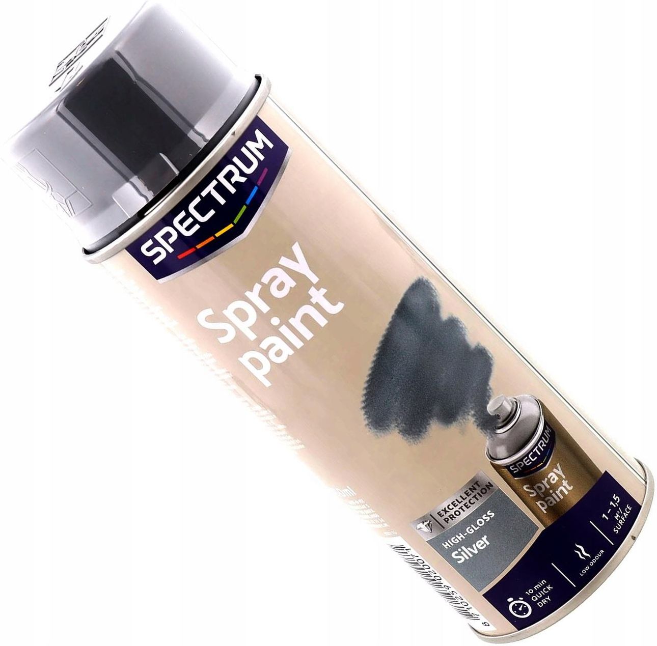 Spectrum Spray Farba 400Ml Srebrny Połysk Lakier Akrylowy - Ceny i ...