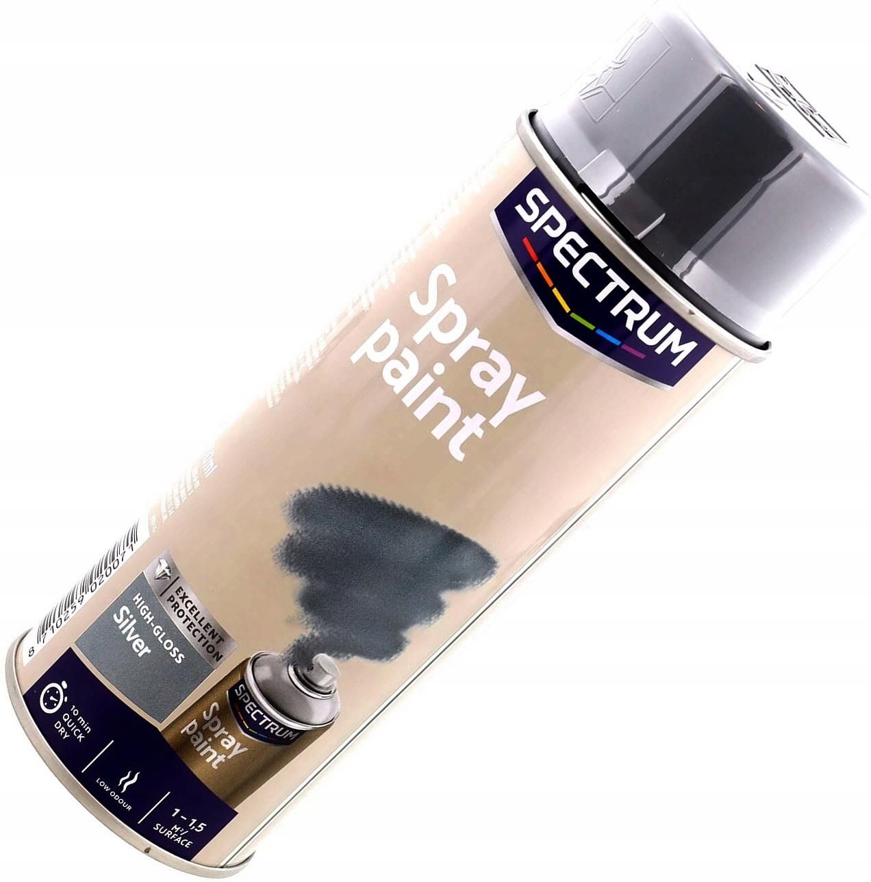 Spectrum Spray Farba 400Ml Srebrny Połysk Lakier Akrylowy - Ceny i ...