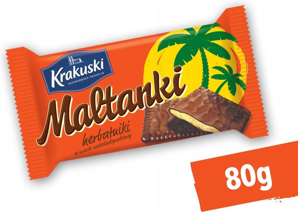 Krakuski Maltanki Herbatniki W Polewie 5 x 80g - Ceny i opinie - Ceneo.pl