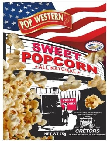 Pop Western Sweet Popcorn Prażony Na Słodko 75g - Ceny i opinie - Ceneo.pl