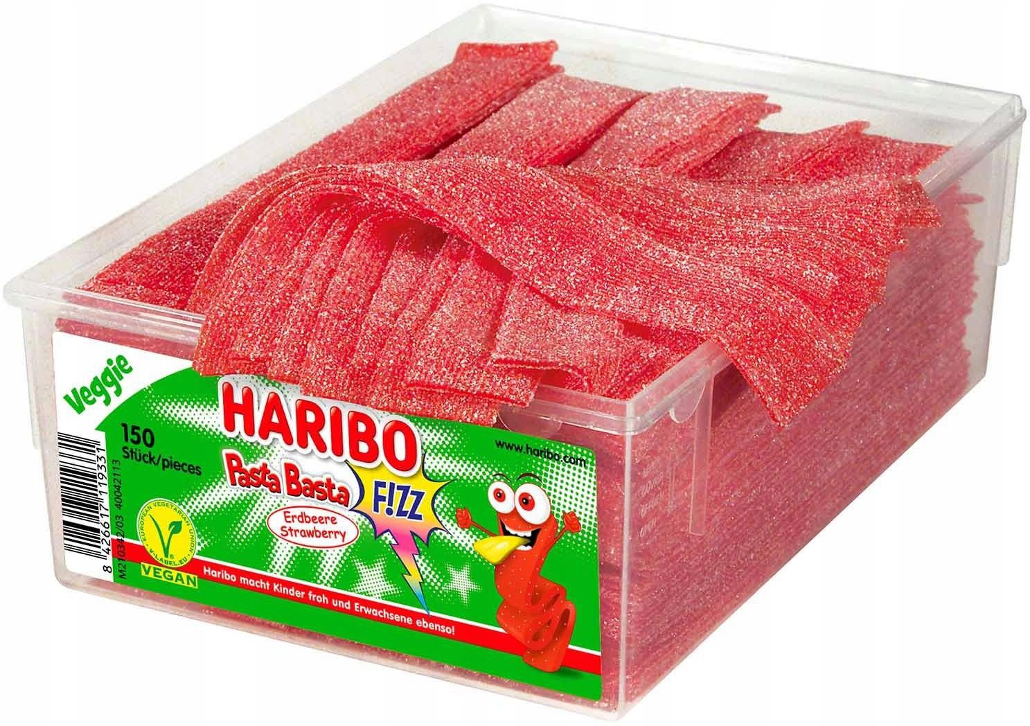 Haribo Żelki Paski Truskawka 150Szt - Ceny i opinie - Ceneo.pl