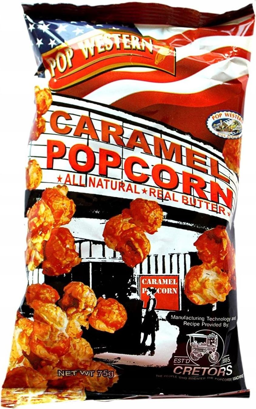 Pop Western Caramel Popcorn Smak Karmelowy 75g - Ceny i opinie - Ceneo.pl