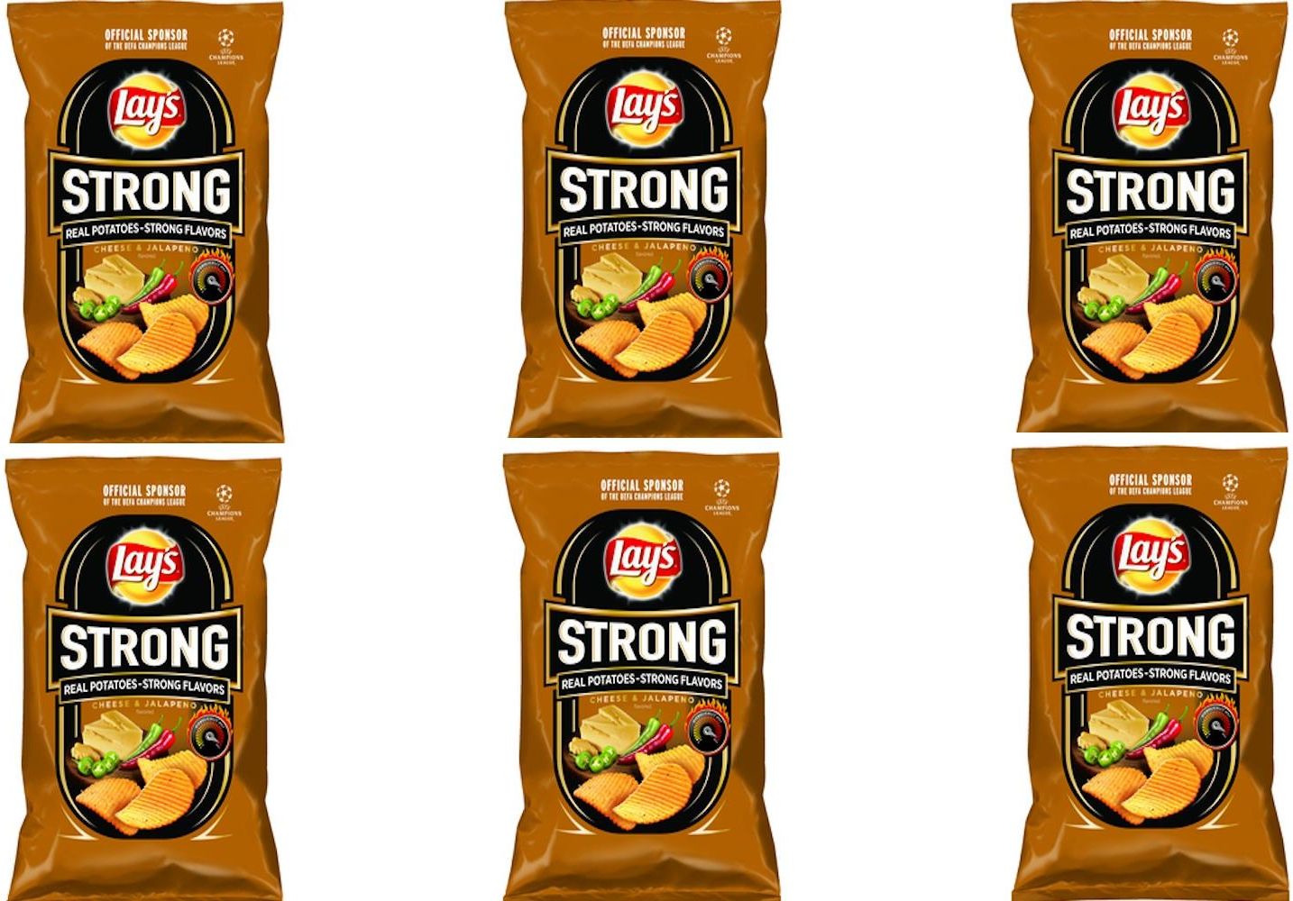 Lays Chipsy Strong Cheese&Jalapeno 130g 6x - Ceny i opinie - Ceneo.pl