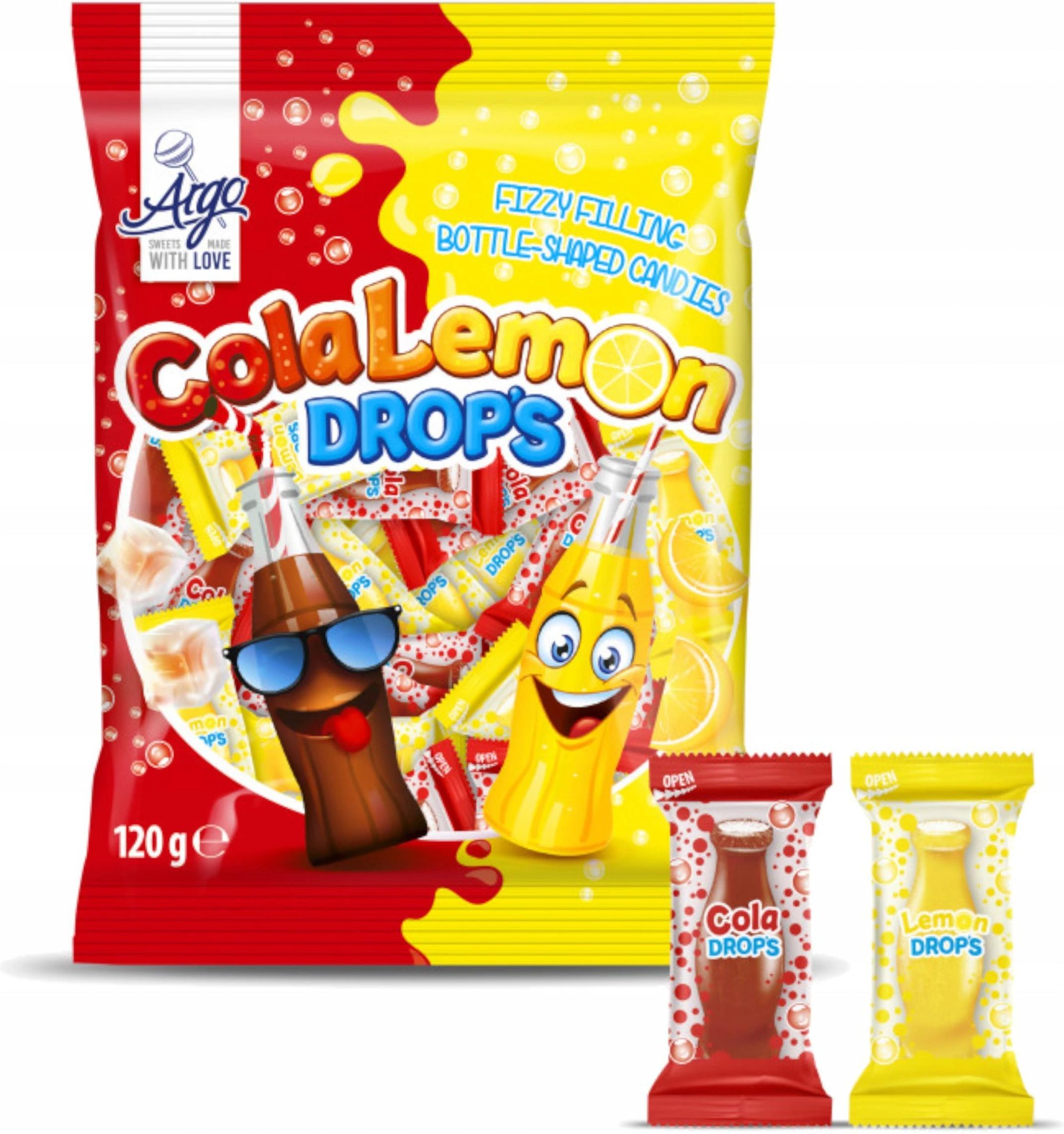 Argo Cukierki Do Sklepu Cola Lemon DropS 120g - Ceny i opinie - Ceneo.pl