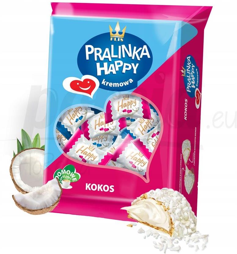 Praliny Kokosowe Flis Happy 300g Saszetki - Ceny i opinie - Ceneo.pl