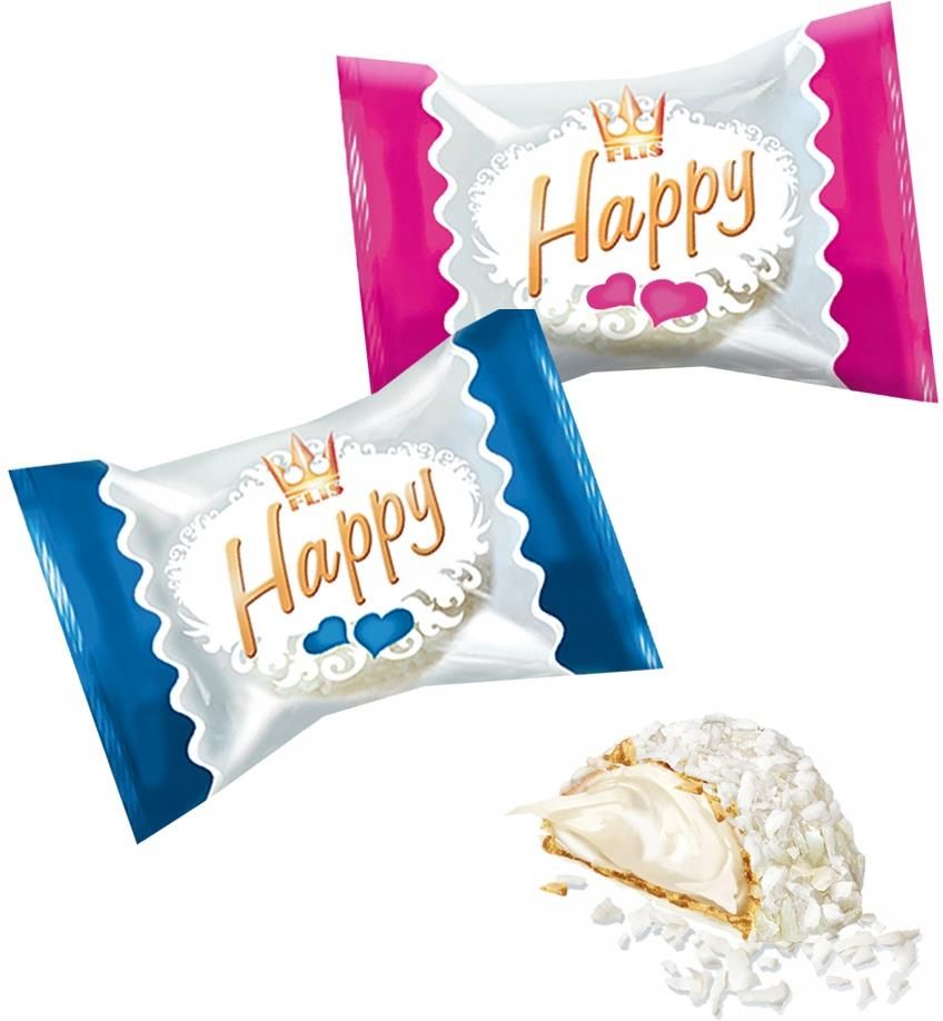 Praliny Kokosowe Flis Happy 300g Saszetki - Ceny i opinie - Ceneo.pl