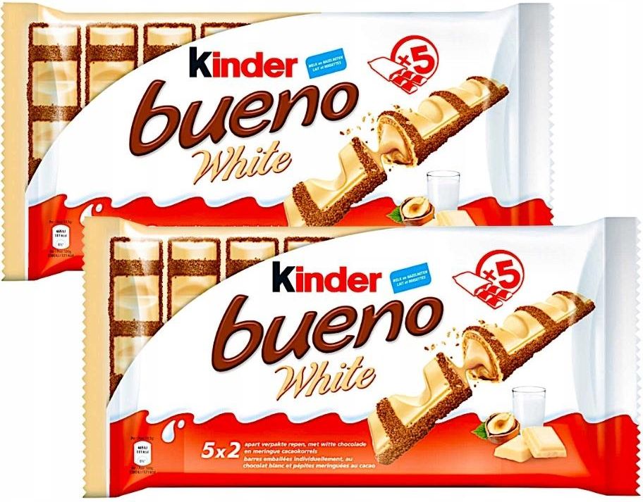 Baton Kinder Bueno White MlecznoOrzechowy x10Szt - Ceny i opinie - Ceneo.pl