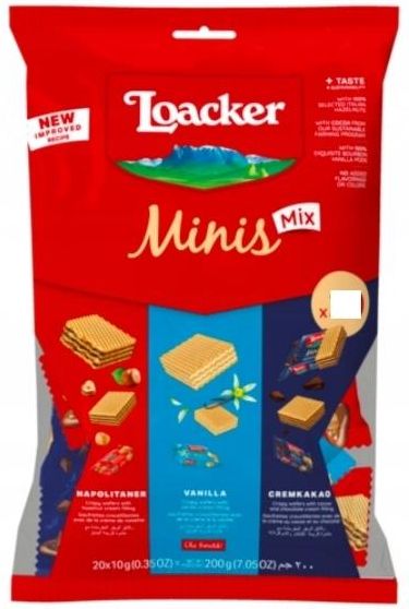 Loacker Minis Mix Wafelki 3 Smaki 120g - Ceny i opinie - Ceneo.pl