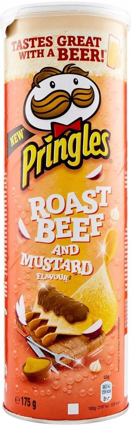 Pringles Chipsy Roast Beef And Mustard 165g - Ceny i opinie - Ceneo.pl