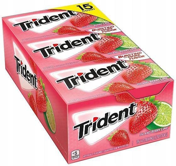 Trident Guma Island Berry Lime 210Szt. Z Usa - Ceny i opinie - Ceneo.pl
