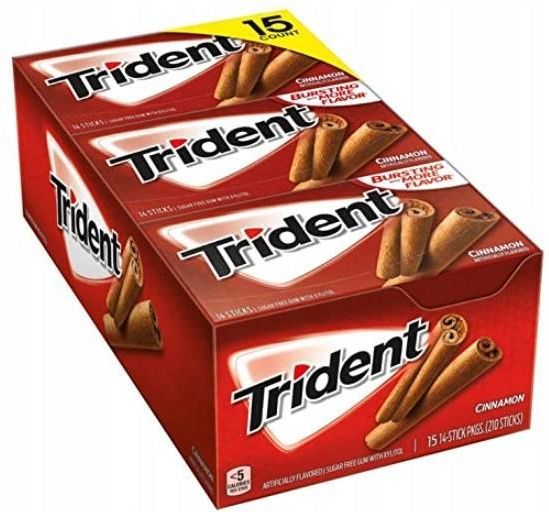 Trident Guma Cynamonowa 210Szt. Z Usa - Ceny i opinie - Ceneo.pl