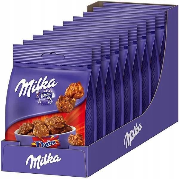 Milka Czekolada Snax Płatki Daim 145g x 10Szt - Ceny i opinie - Ceneo.pl