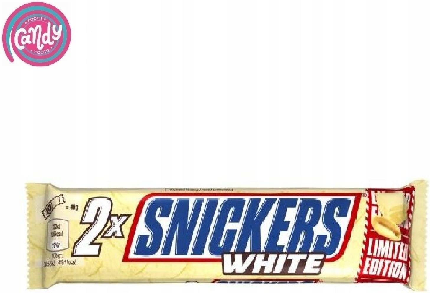 Mars Baton Snickers White 2Pack 24x80g - Ceny i opinie - Ceneo.pl