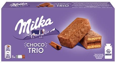Mondolez Milka Ciastka Milka Choco Trio 150g - Ceny i opinie - Ceneo.pl