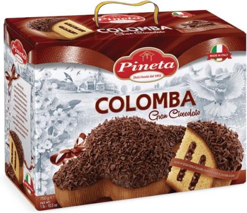Pineta Colomba gan Cioccolato Tradycyjna Włoska Babka Nadziewana Kremem ...