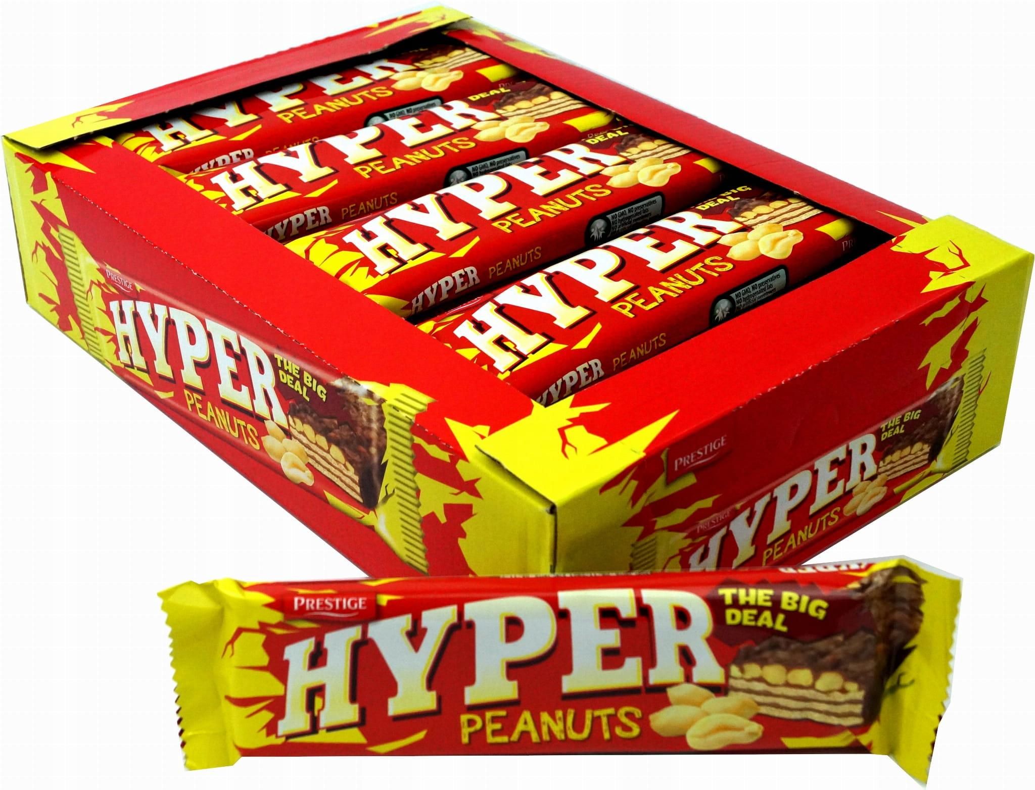 Prestige Hyper Peanuts Wafelki Z Orzeszkami 25Szt - Ceny i opinie ...