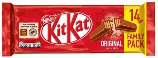 Nestle Kit Kat 2 Finger Czekoladowe Ciastka 14x20.7g - Ceny i opinie ...