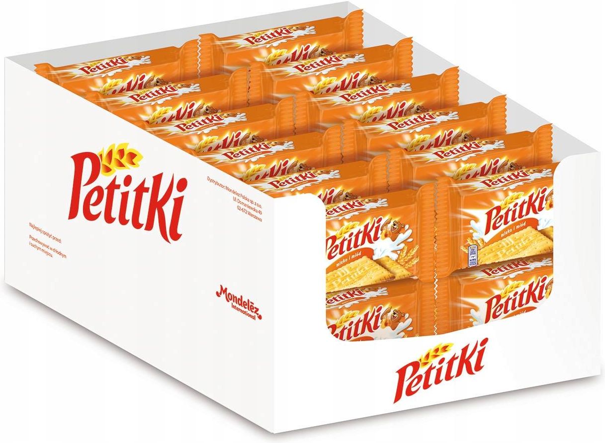Mondelez San Petitki Ciastka Mleko I Miód 48g x 20Sztuk - Ceny i opinie ...