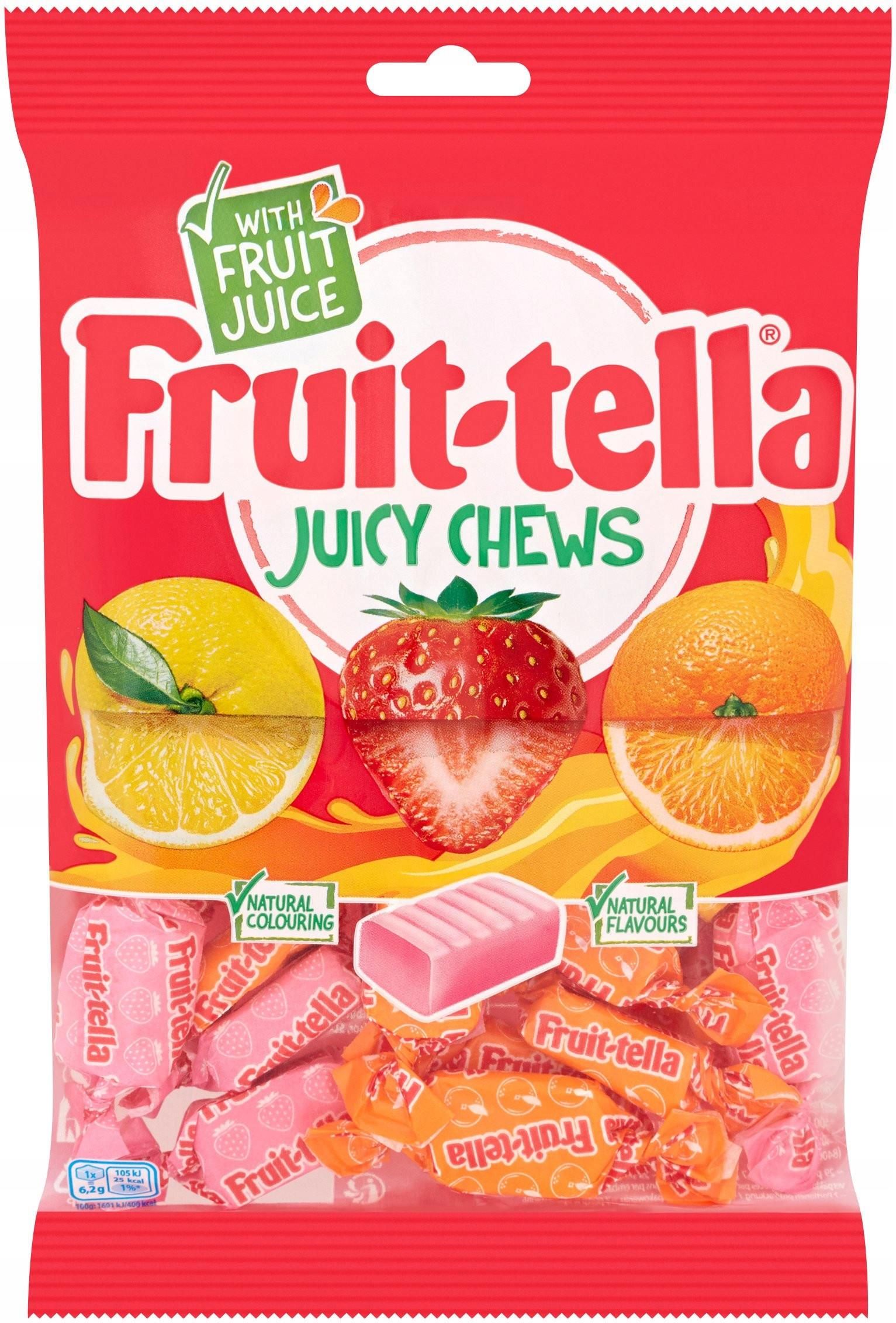 FruitTella Juicy Chews Cukierki Do Żucia 180g - Ceny i opinie - Ceneo.pl