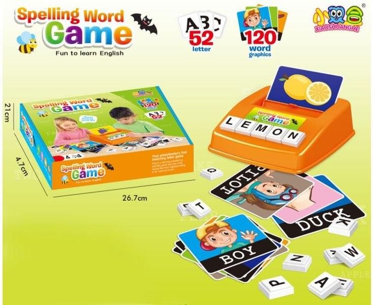 Edukacyjna Gra Słów, Dopasuj Literki, Nauka Języka Angielskiego 120 Kart (707A) - Gra dla ...