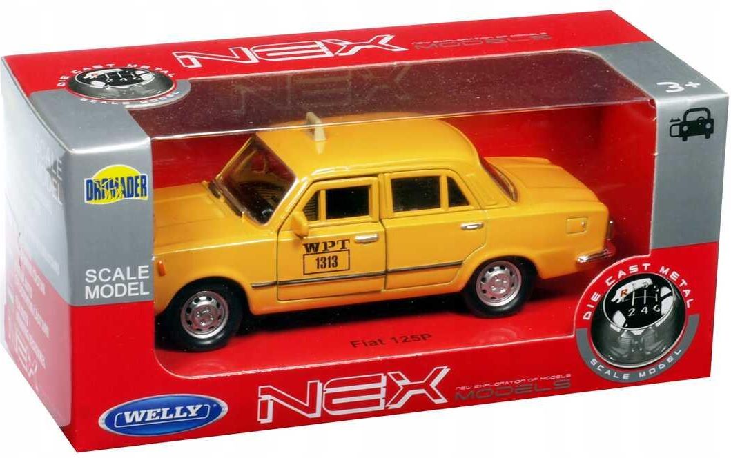 Welly Metalowy Model Auto Z Epoki Prl Fiat Taxi 1:34 - Ceny i opinie ...