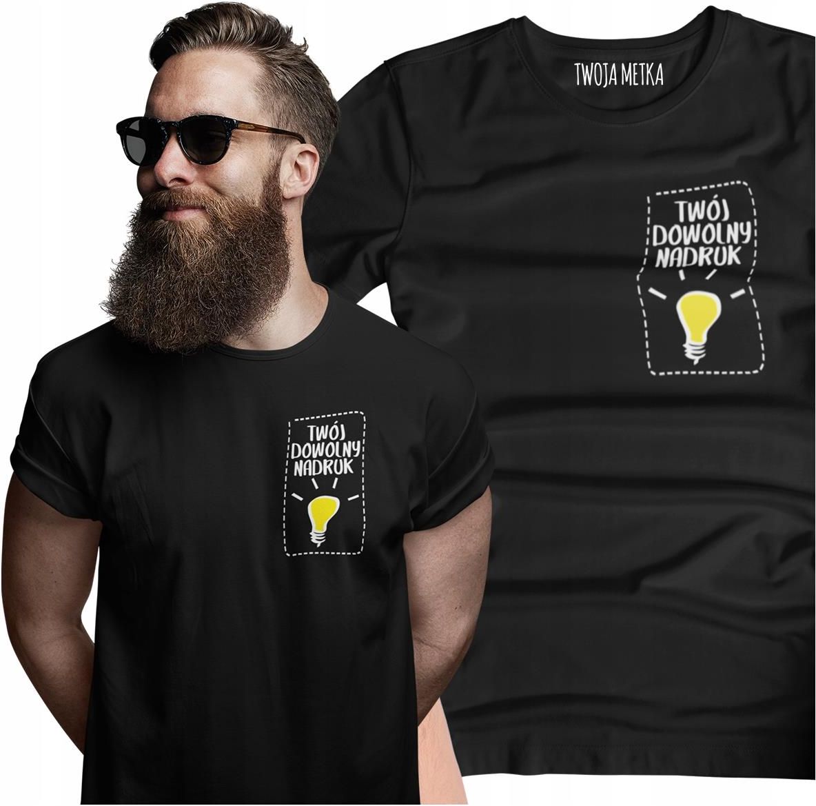 Koszulka Z Twoim Dowolnym Nadrukiem T-shirt 190g - Ceny i opinie - Ceneo.pl