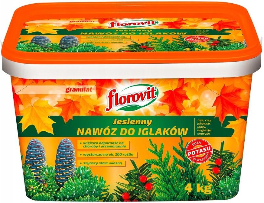 Nawóz Florovit Nawóz Jesienny Do Iglaków 4Kg Iglak Thuja - Ceny i opinie - Ceneo.pl