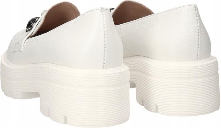 Białe loafersy Alison z licowej skóry -37 - Ceny i opinie - Ceneo.pl