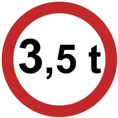 Znak - 3,5T Ograniczenie Wjazdu Powyżej 40X40 5Mm - Ceny i opinie ...