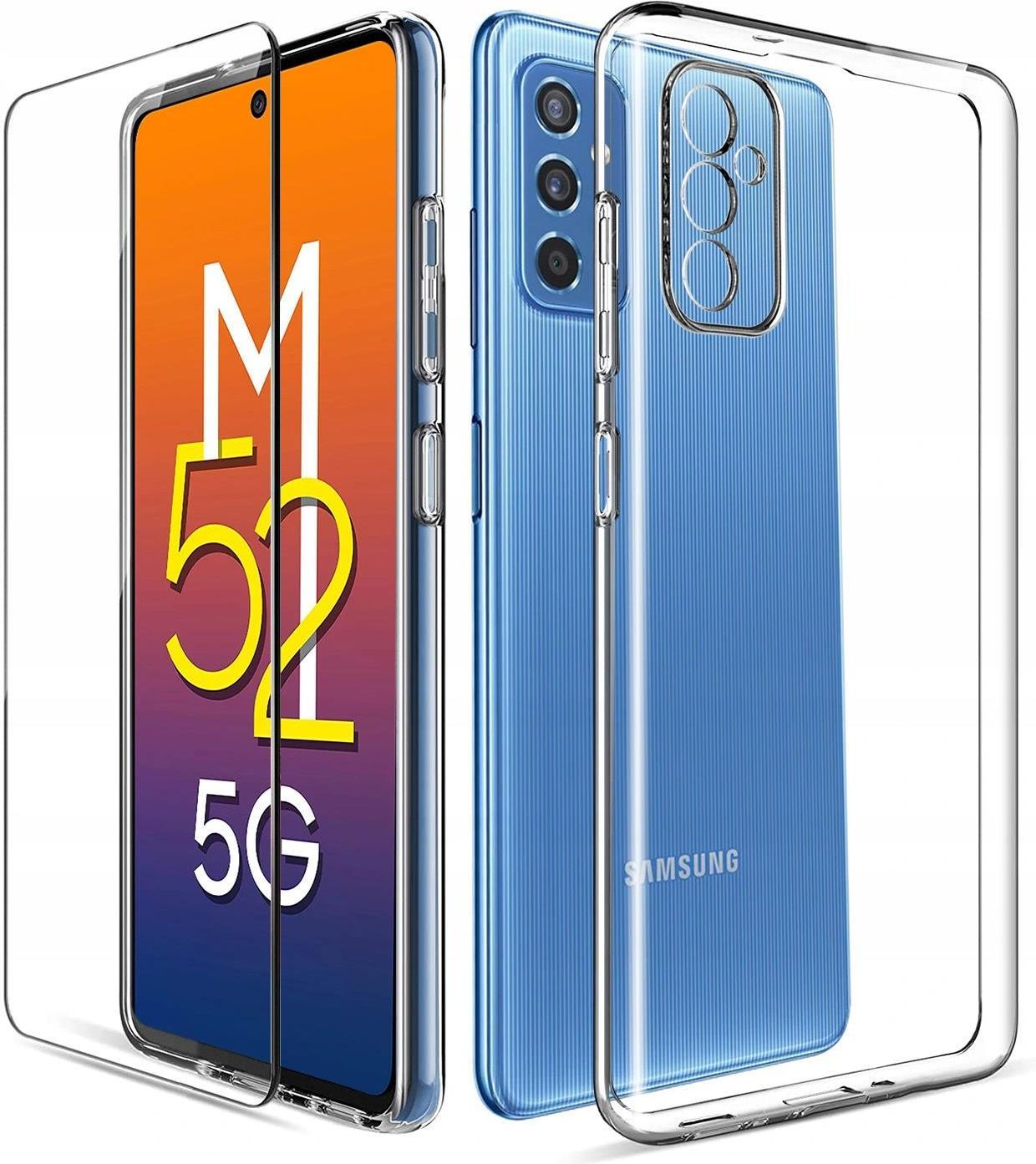 Etui Silicone Case +Szkło do Samsung Galaxy M52 5G - Etui na telefon ...