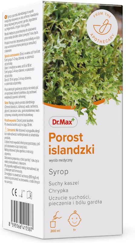 Dr.Max Porost Islandzki syrop 200 ml - Opinie i ceny na Ceneo.pl