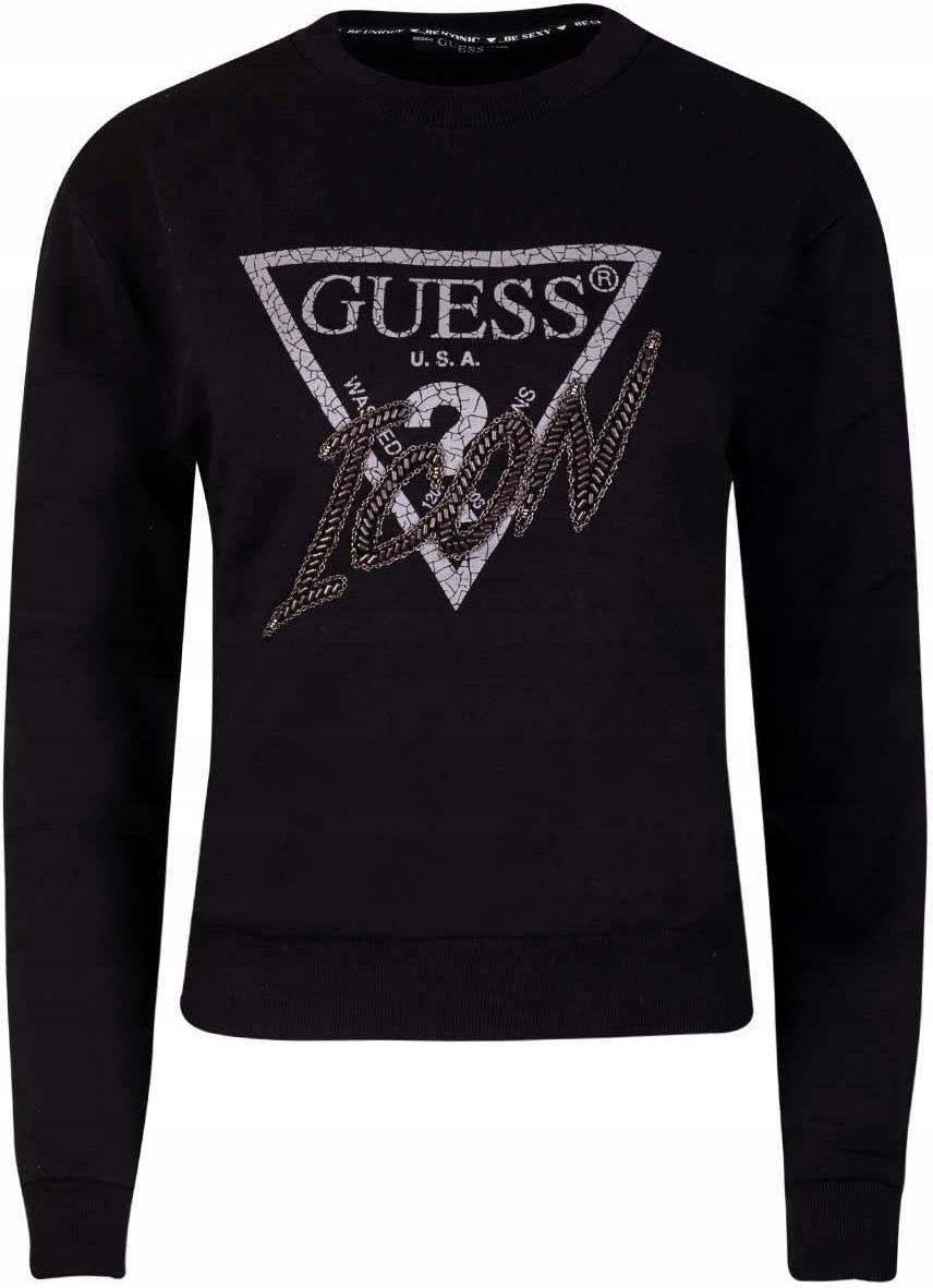 Guess Bluza Damska Cn Icon Sweatshirt Black r. Xs - Ceny i opinie ...