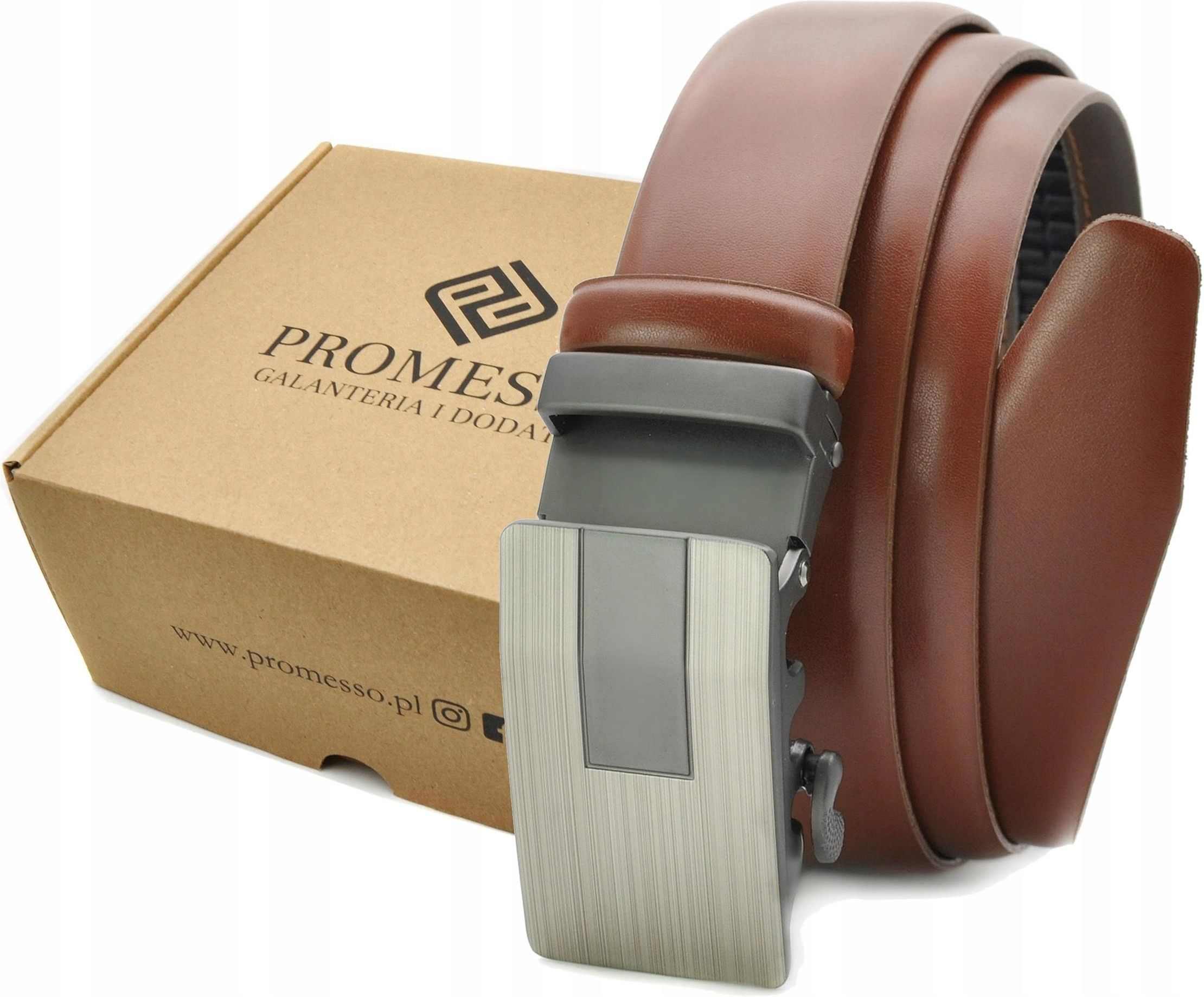 Pl Pasek Skórzany Brąz Automat Promesso Prezent!!! - Ceny i opinie ...