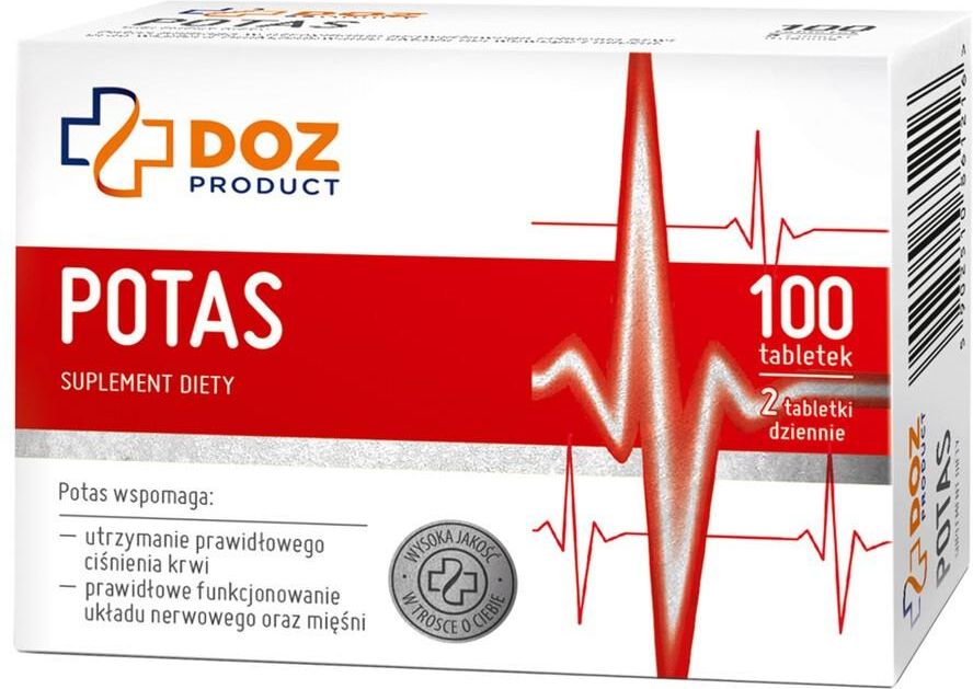 Doz PRODUCT Potas 100tabl. - Opinie i ceny na Ceneo.pl