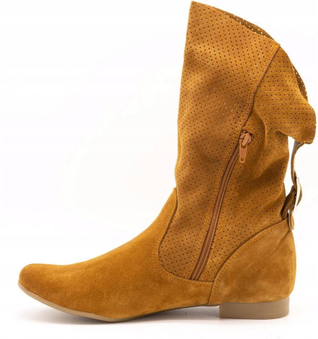 Botki damskie Ażurowe botki Elena rude r.36 - Ceny i opinie - Ceneo.pl