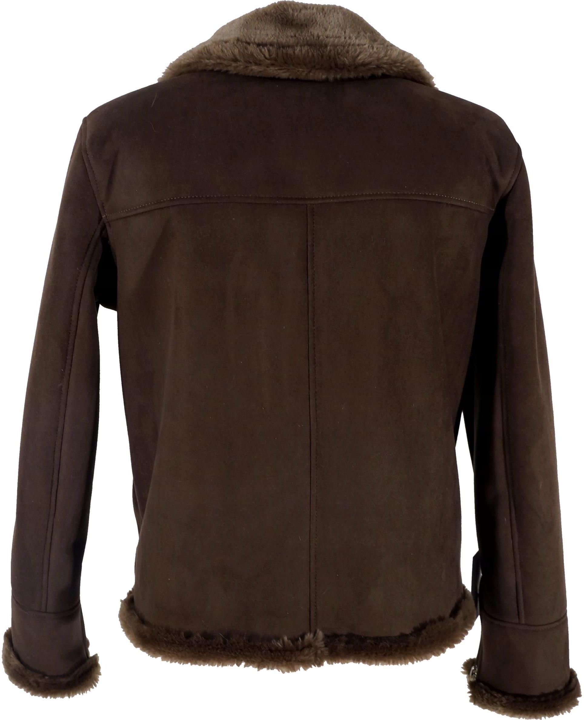 Zimowa Kurtka Pilotka Męska Brązowa Kożuch Eco NR1 - Ceny i opinie ...
