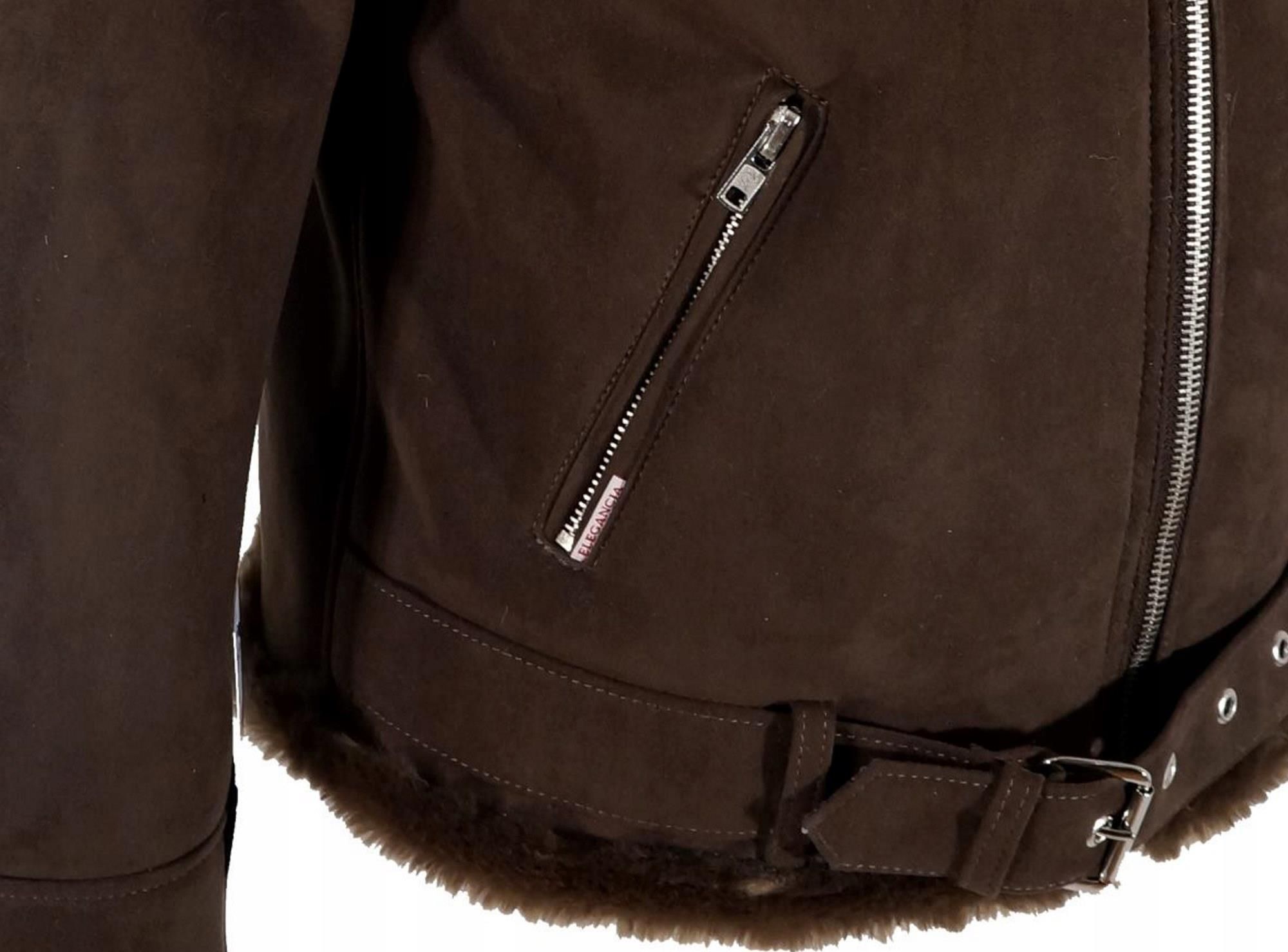 Zimowa Kurtka Pilotka Męska Brązowa Kożuch Eco NR1 - Ceny i opinie ...