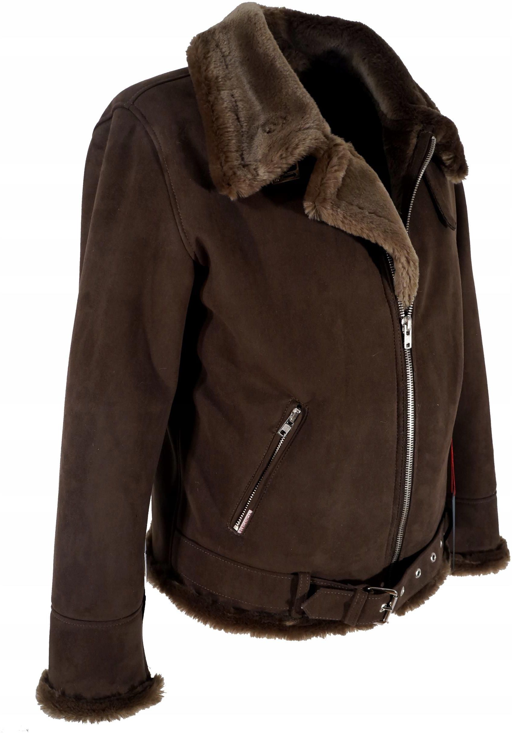 Zimowa Kurtka Pilotka Męska Brązowa Kożuch Eco NR1 - Ceny i opinie ...