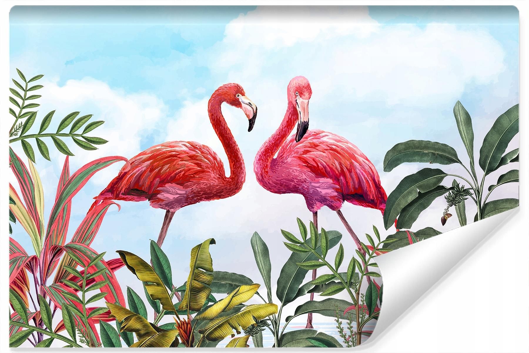 Muralo Fototapeta Do Salonu Flamingi Liście Niebo 135X90 - Opinie i ceny na Ceneo.pl