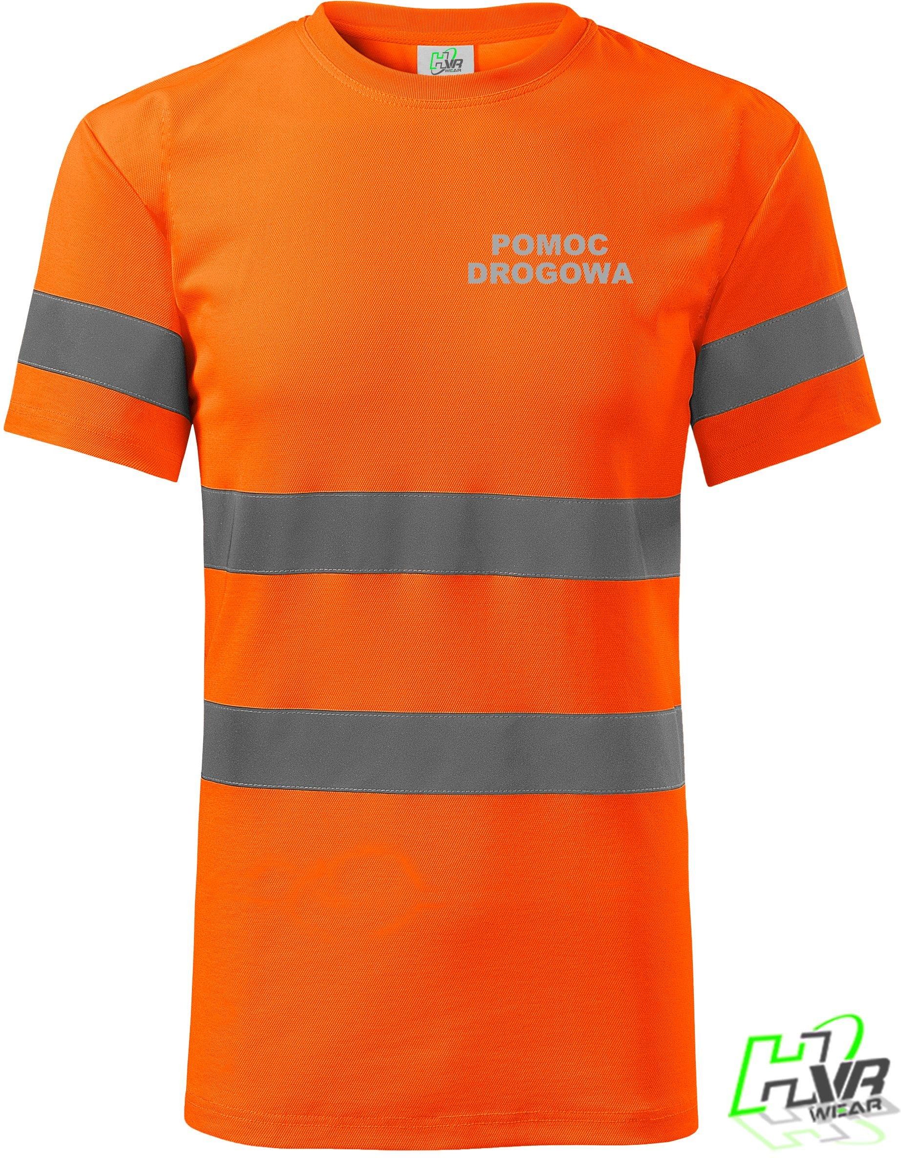 Bezpieczny T-shirt Odblaskowy Napis Pomoc Drogowa - Ceny i opinie ...