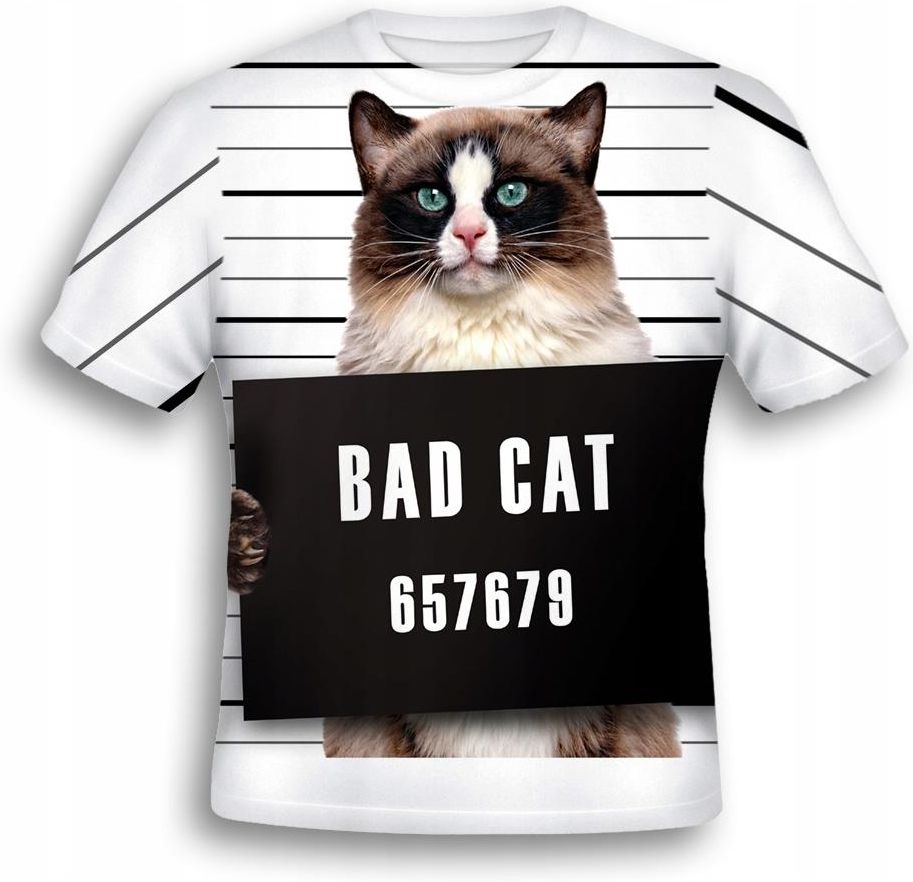 Koszulka 3D T-shirt Bad Cat XL Młodzieżowa Polska - Ceny i opinie ...