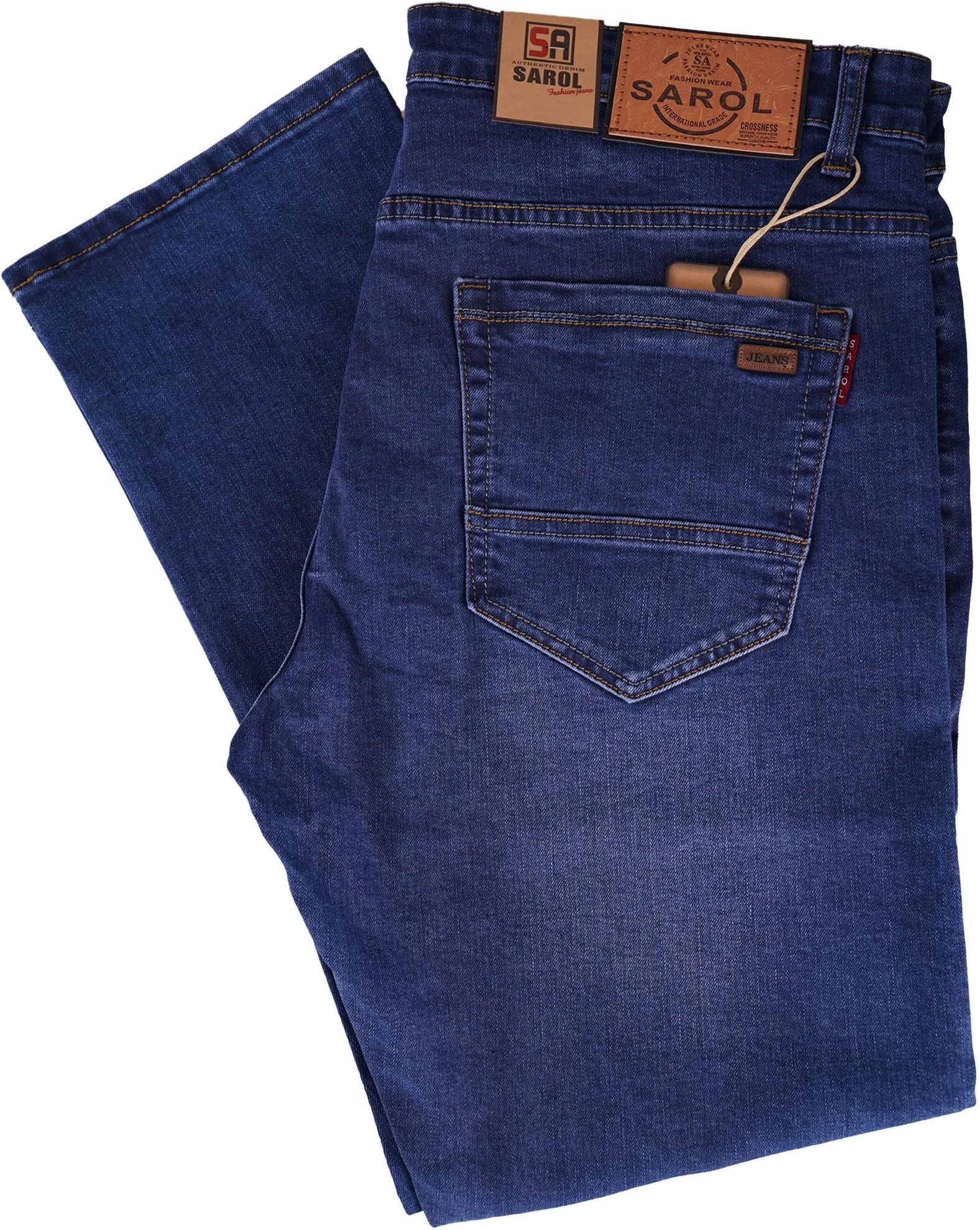 Spodnie Jeans Dżins Sarol Duże W46 L30 Pas 122-128 - Ceny i opinie ...