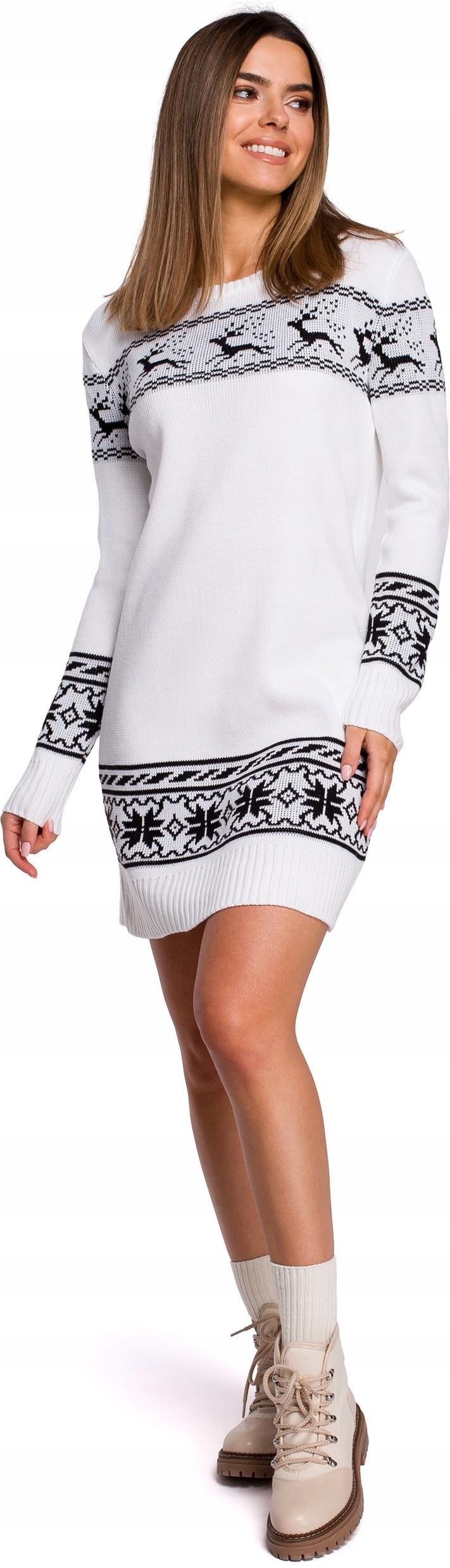 Długi Sweter zimowy Świąteczny z motywem - Ceny i opinie - Ceneo.pl